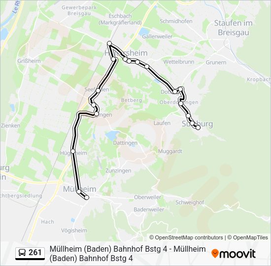 261 Route: Schedules, Stops & Maps - Sulzburg Marktplatz (Updated)