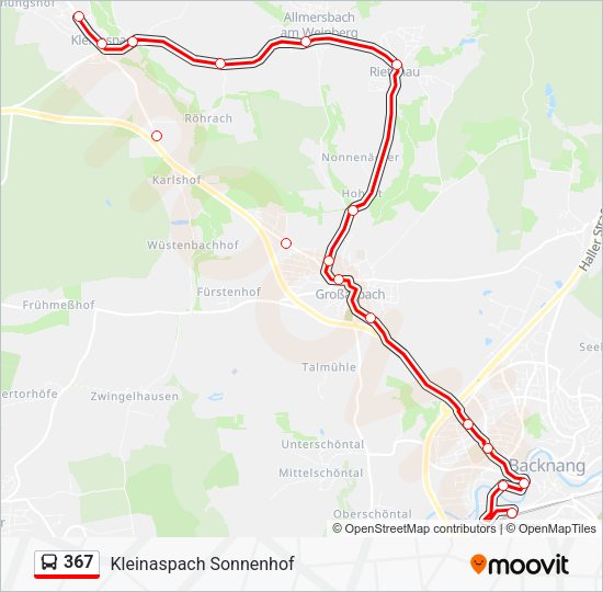 367 Route: Schedules, Stops & Maps - Kleinaspach Sonnenhof (Updated)