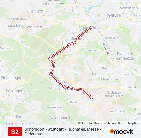 s2 Route: Fahrpläne, Haltestellen & Karten - Schorndorf (Aktualisiert)
