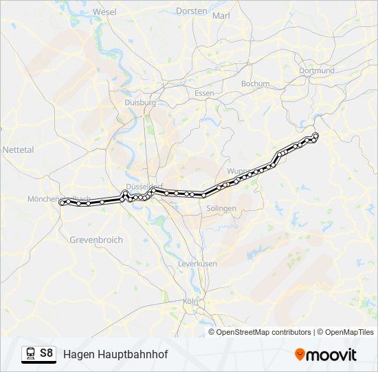 s8 Route: Schedules, Stops & Maps - Hagen Hauptbahnhof (Updated)