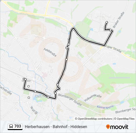 703 Route: Schedules, Stops & Maps - Dt-Herberhausen, Allandsbusch ...