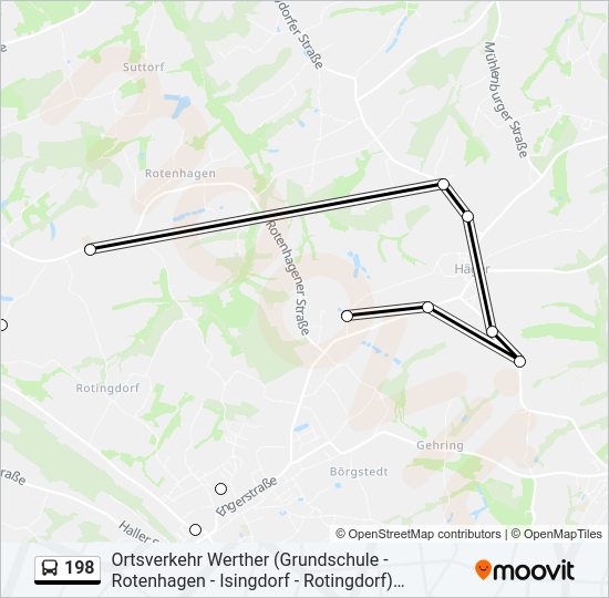 198 Route: Schedules, Stops & Maps - Wer-Rotenhagen, GS Langenheide ...