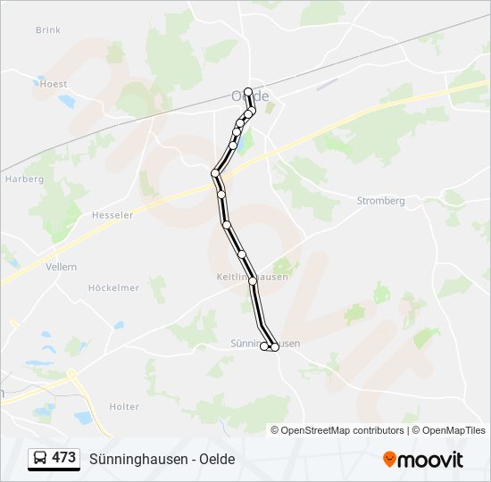 473 Route: Schedules, Stops & Maps - Oelde, Bahnhof (Updated)