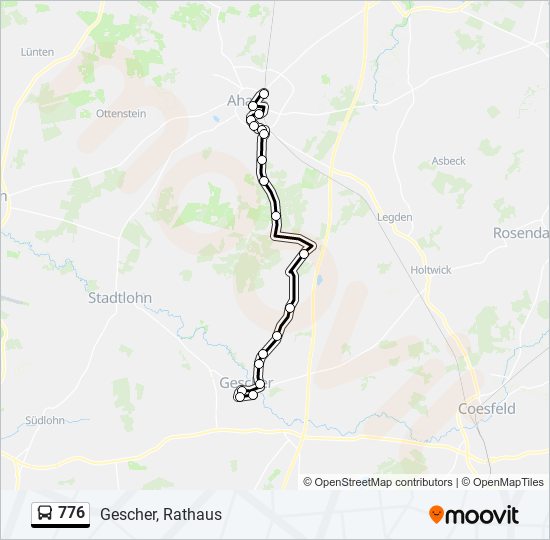 776 Route: Schedules, Stops & Maps - Gescher, Rathaus (Updated)