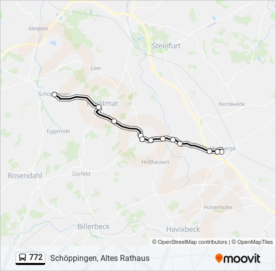 772 Route: Schedules, Stops & Maps - Schöppingen, Altes Rathaus (Updated)