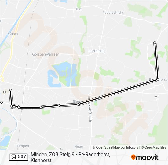 507 Route: Schedules, Stops & Maps - Raderhorst Klanhorst (Updated)