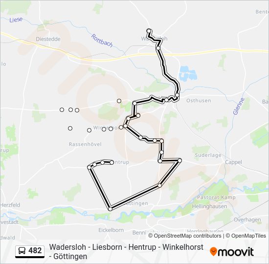 482 Route: Schedules, Stops & Maps - Wadersloh, Sekundarschule Bstg A ...