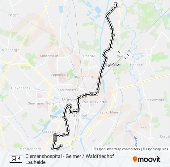 4 Route: Fahrpläne, Haltestellen & Karten - Gelmer (Aktualisiert)
