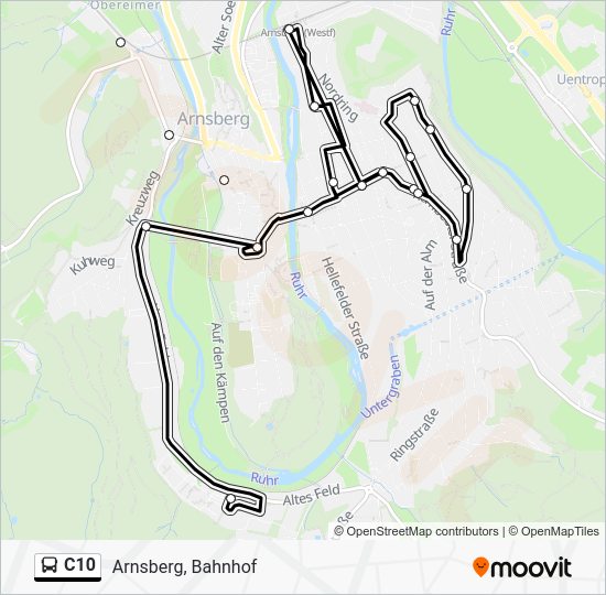 c10 Route: Schedules, Stops & Maps - Arnsberg, Bahnhof (Updated)