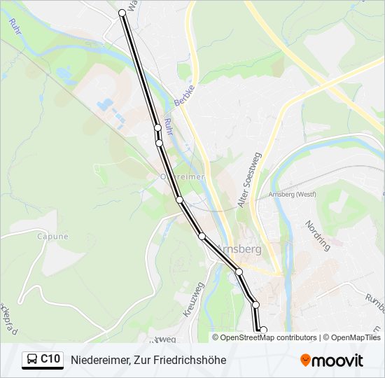 c10 Route: Schedules, Stops & Maps - Niedereimer, Zur Friedrichshöhe ...