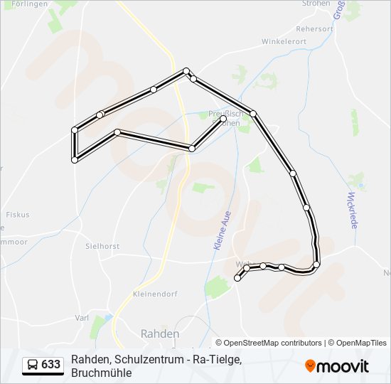 633 Route: Schedules, Stops & Maps - Wehe Kirche (Updated)