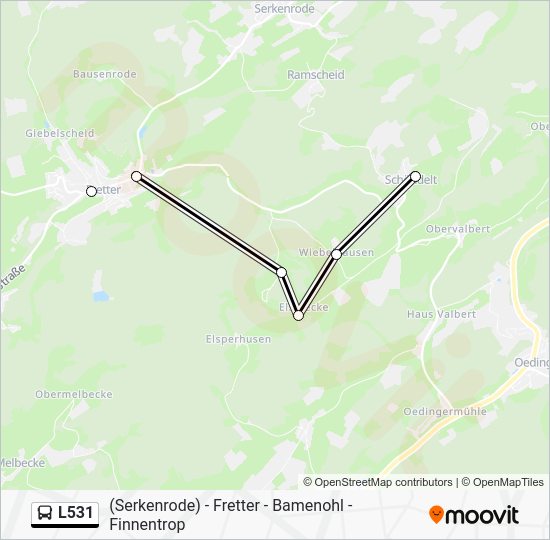 L531 Route: Schedules, Stops & Maps - Schöndelt (Updated)