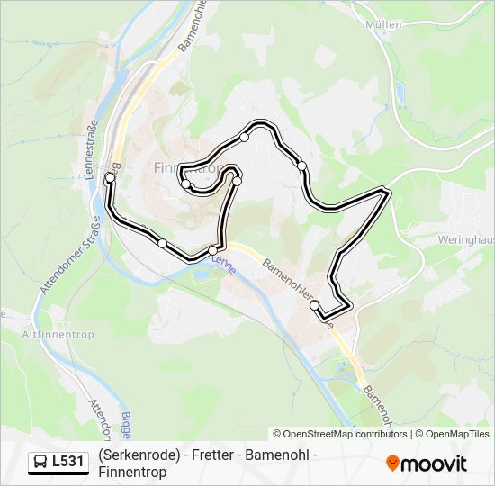 L531 Route: Schedules, Stops & Maps - Bamenohl Volksbank (Updated)