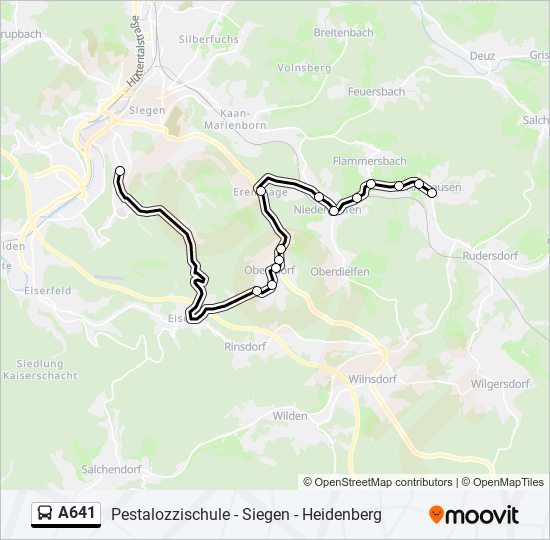 a641 Route: Schedules, Stops & Maps - Anzhausen Ortsausgang (Updated)