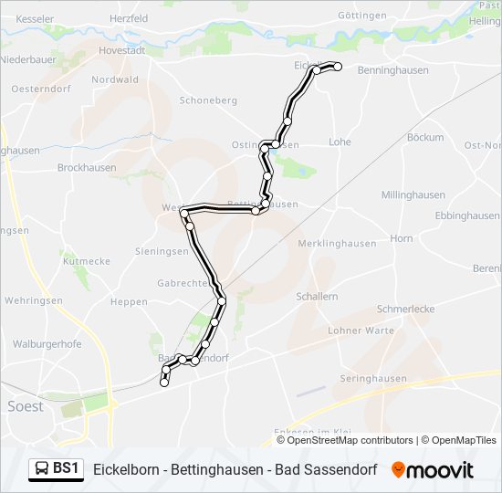 bs1 Route: Schedules, Stops & Maps - Eickelborn Klinik (Updated)