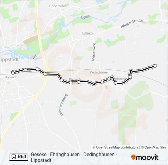 r63 Route: Schedules, Stops & Maps - Hörste (Updated)