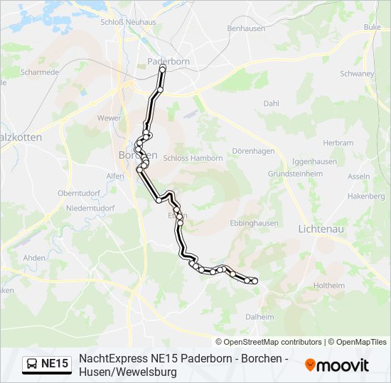 ne15 Route: Schedules, Stops & Maps - Li-Husen, Siedlung (Updated)