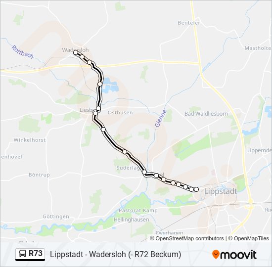 r73 Route: Schedules, Stops & Maps - Lippstadt, Ev. Gymnasium (Updated)