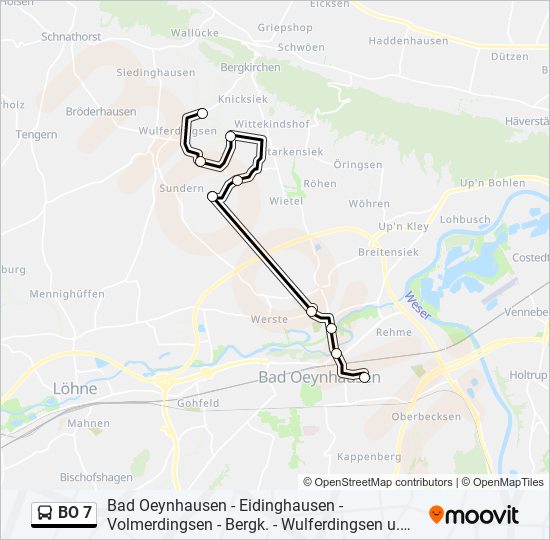 bo 7 Route: Schedules, Stops & Maps - B.O-Wulferd., Wolferdingsen (Updated)