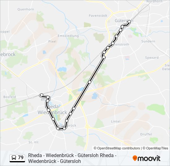 79 Route: Schedules, Stops & Maps - Gütersloh, Zob C4 (Updated)