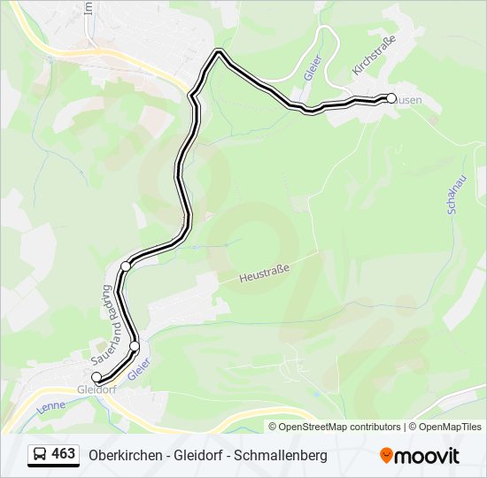 463 Route: Schedules, Stops & Maps - Gleidorf, Schule (Updated)