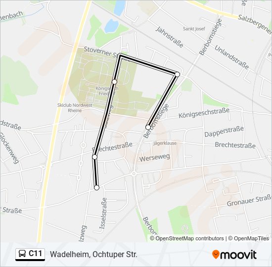 c11 Route: Schedules, Stops & Maps - Wadelheim, Ochtuper Str. (Updated)