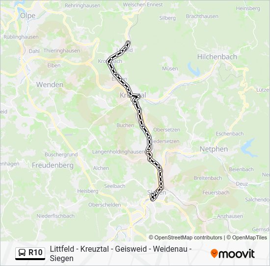 R10 Route: Schedules, Stops & Maps - Burgholdinghausen (Updated)