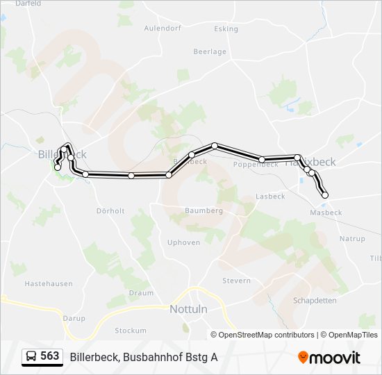 563 Route: Schedules, Stops & Maps - Billerbeck, Busbahnhof Bstg A ...