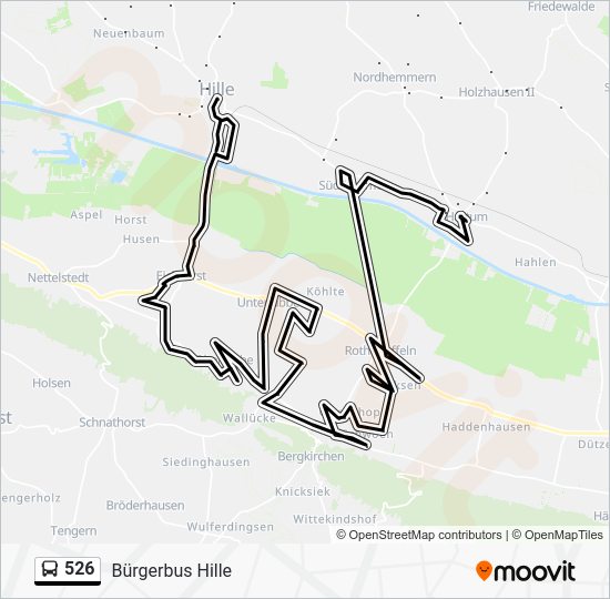 526 Route: Schedules, Stops & Maps - Bürgerbus Hille (Updated)