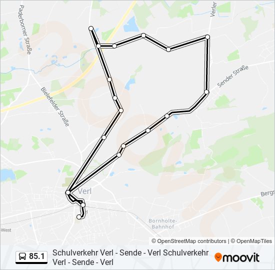 851 Route: Schedules, Stops & Maps - Verl, Bahnhof (Updated)