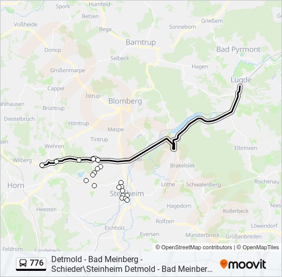 776 Route: Schedules, Stops & Maps - Bad Meinberg, Busbahnhof (Updated)