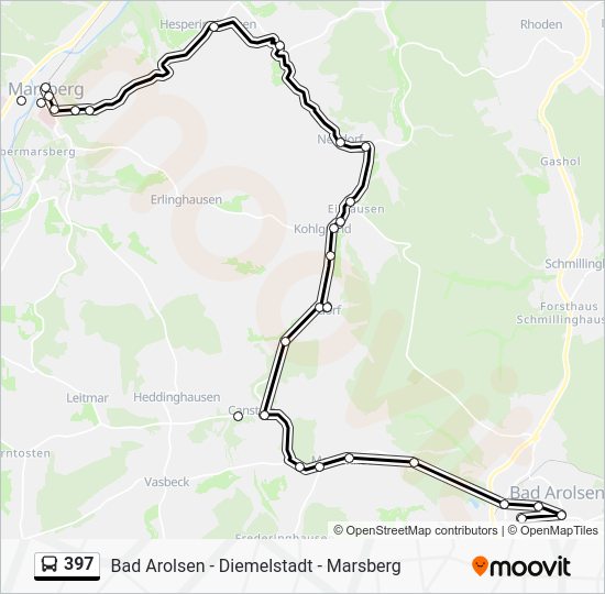 397 Route: Schedules, Stops & Maps - Marsberg (Updated)