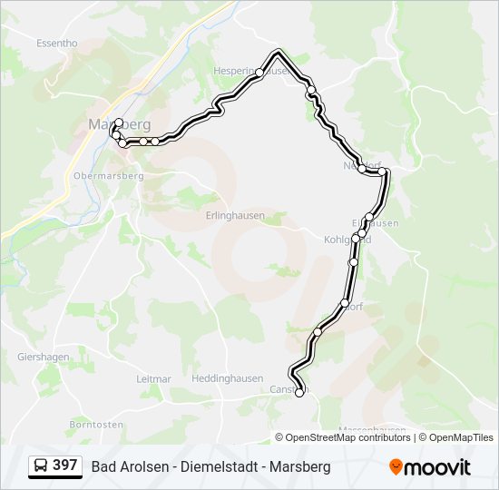 397 Route: Schedules, Stops & Maps - Canstein (Updated)
