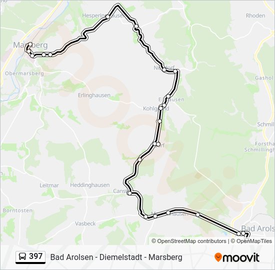 397 Route: Schedules, Stops & Maps - Bad Arolsen (Updated)