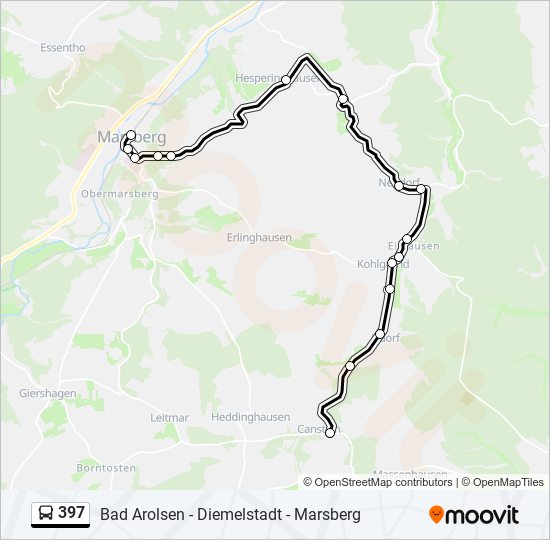 397 Route: Schedules, Stops & Maps - Canstein (Updated)