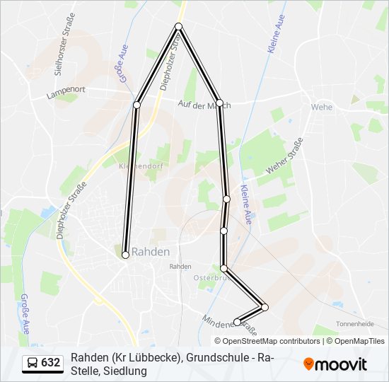 632 Route: Schedules, Stops & Maps - Stelle Siedlung (Updated)