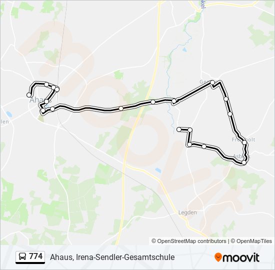 774 Route: Schedules, Stops & Maps - Ahaus, Irena-Sendler-Gesamtschule ...