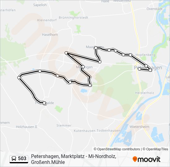 503 Route: Schedules, Stops & Maps - Maaslingen Messlingen (Updated)