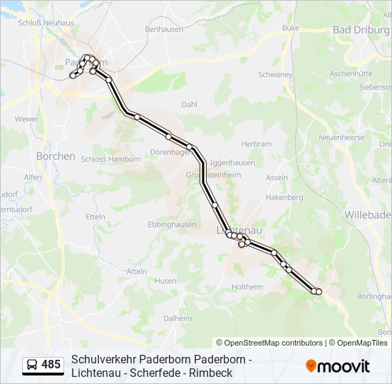 485 Route: Schedules, Stops & Maps - Li-Kleinenberg, Post (Updated)