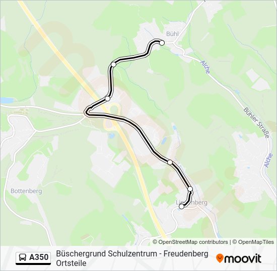 A350 Route: Schedules, Stops & Maps - Bühl Unter Der Heide (Updated)