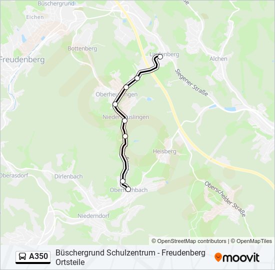 a350 Route: Schedules, Stops & Maps - Lindenberg Weiher (Updated)