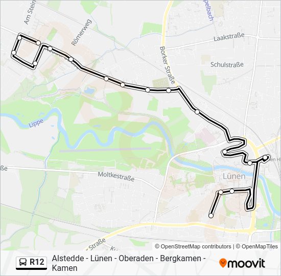 r12 Route: Schedules, Stops & Maps - Lünen, Spormeckerplatz (Updated)