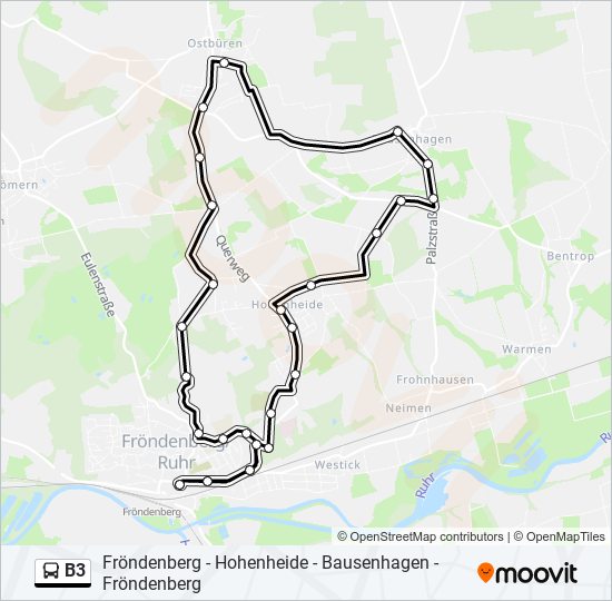 b3 Route: Schedules, Stops & Maps - Fröndenberg, Mitte (Updated)