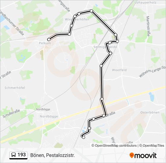 193 Route: Schedules, Stops & Maps - Bönen, Pestalozzistr. (Updated)