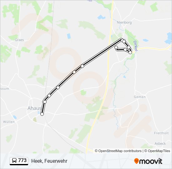 773 Route: Schedules, Stops & Maps - Heek, Feuerwehr (Updated)