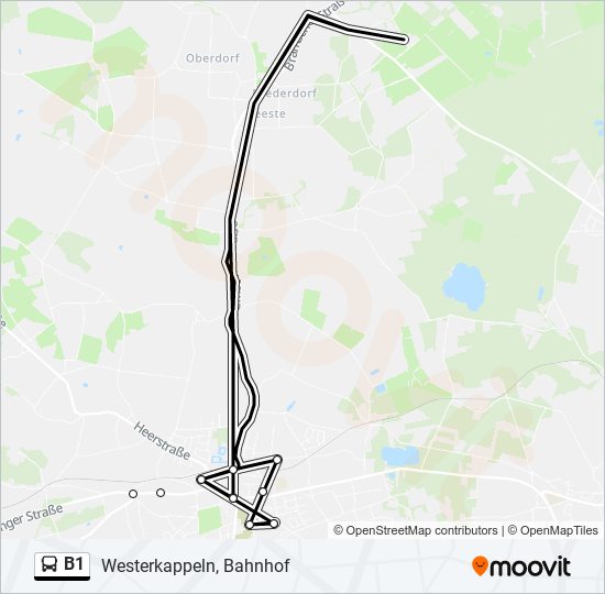 b1 Route: Schedules, Stops & Maps - Westerkappeln, Bahnhof (Updated)