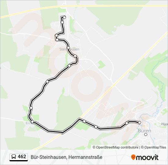 462 Route: Schedules, Stops & Maps - Bür-Steinhausen, Hermannstraße ...