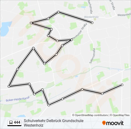 444 Route: Schedules, Stops & Maps - Db-Sudhagen, Fuchsweg II (Updated)