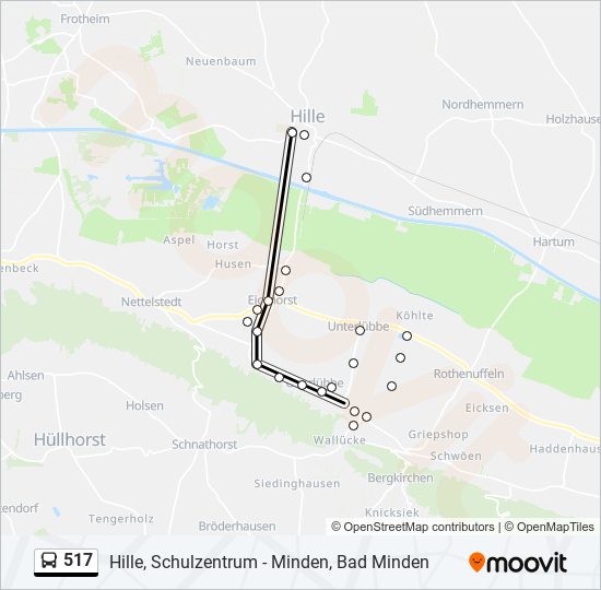 517 Route: Schedules, Stops & Maps - Hille (Updated)