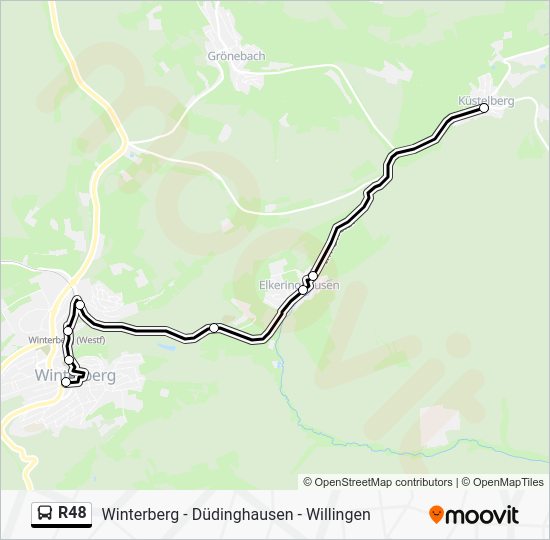 R48 Route: Schedules, Stops & Maps - Winterberg, Günninghauser Str ...